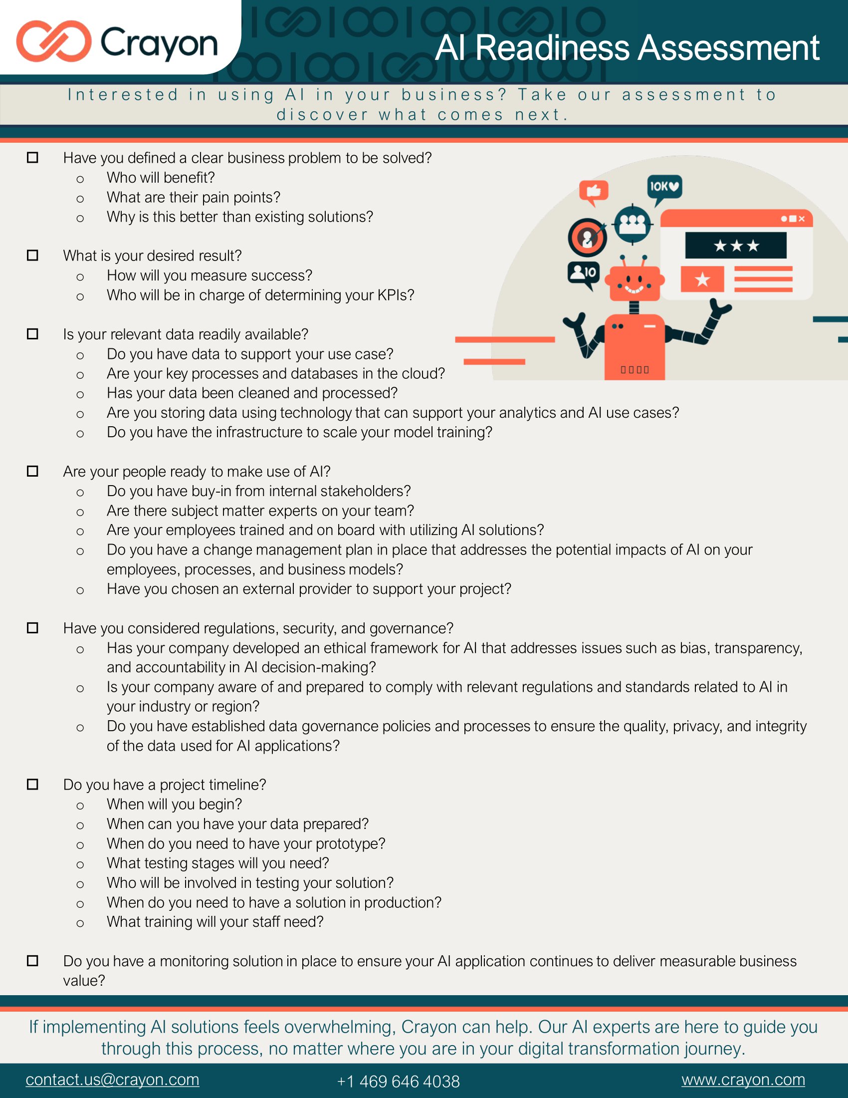Interested in AI? Take our assessment - Crayon